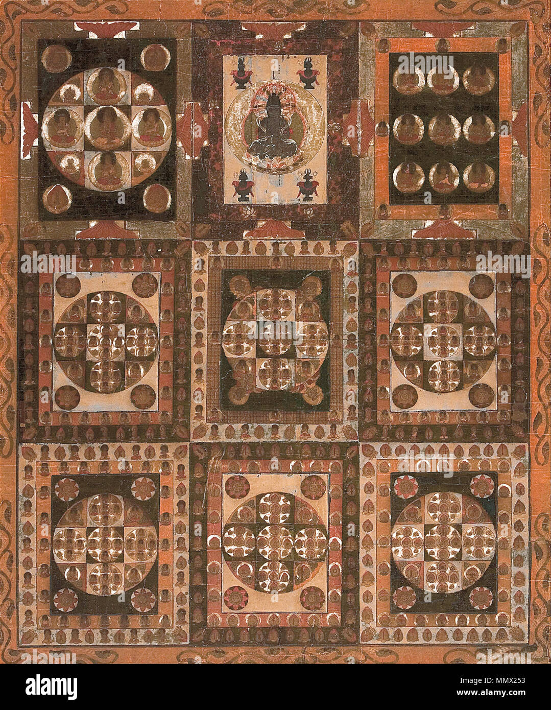 Diamond World Mandala. early 17th century. Diamond World Mandala ...