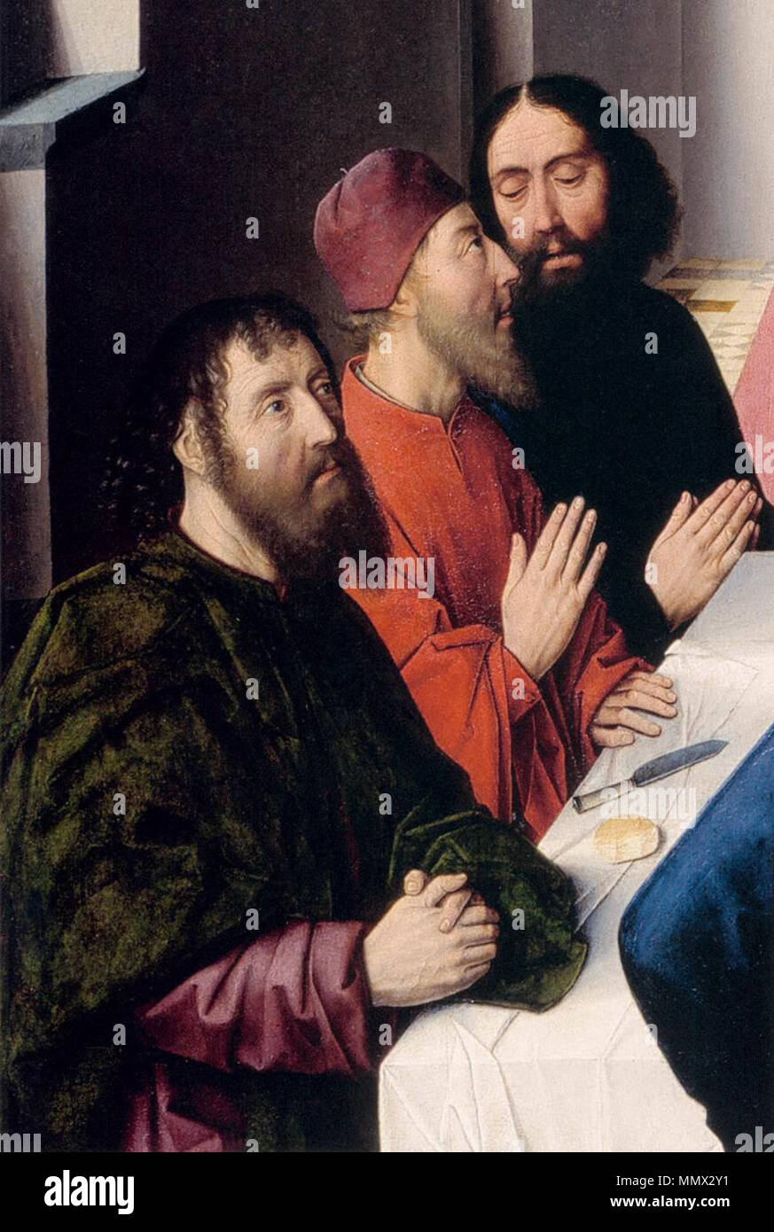 The Last Supper (detail). between 1464 and 1467. Dieric Bouts - The ...