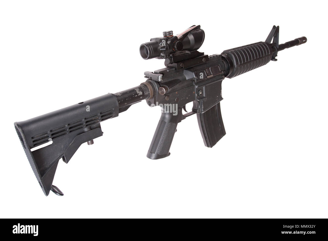 Colt M4A1 isolated on a white background Stock Photo - Alamy