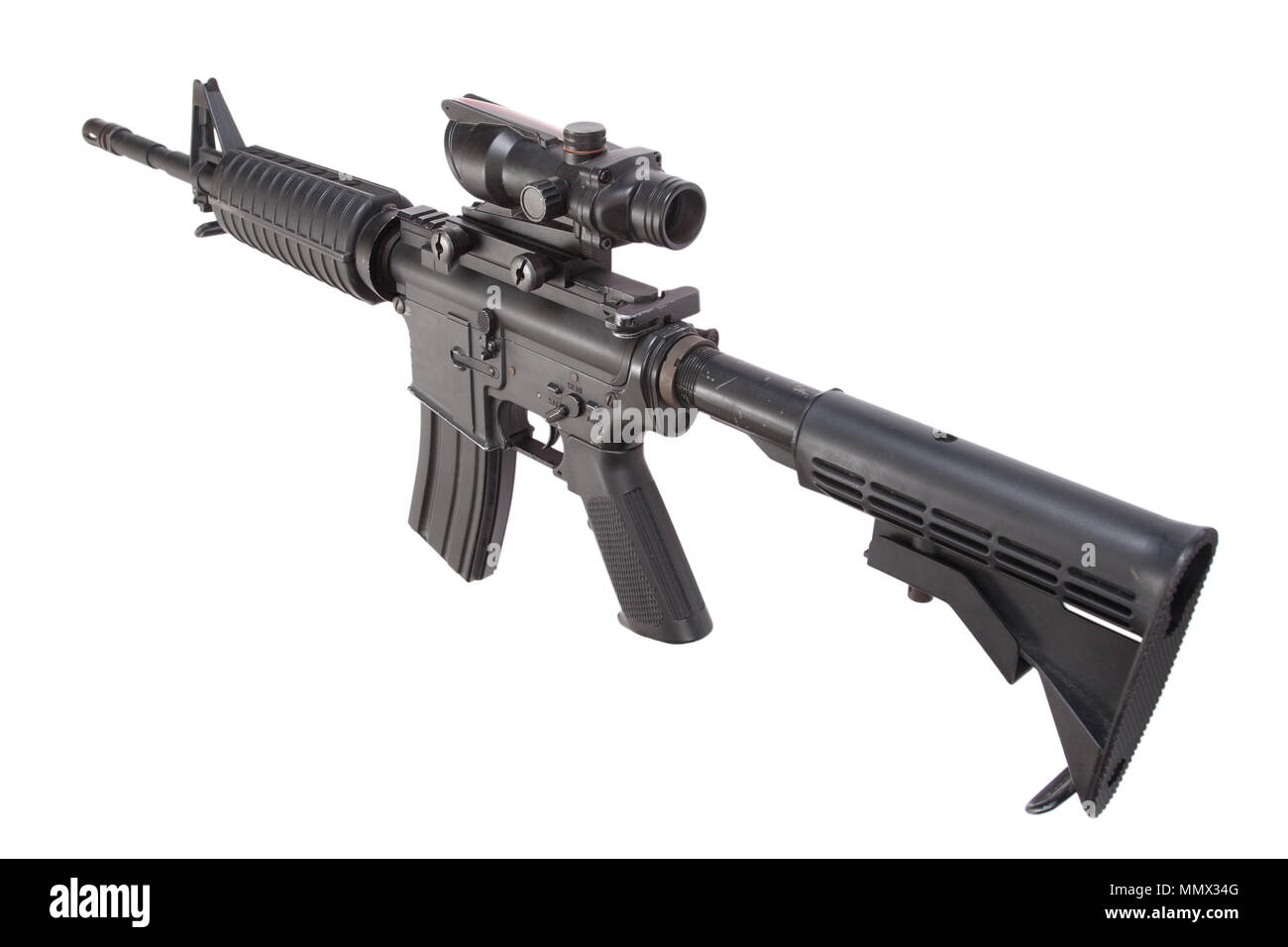 Colt M4A1 isolated on a white background Stock Photo - Alamy