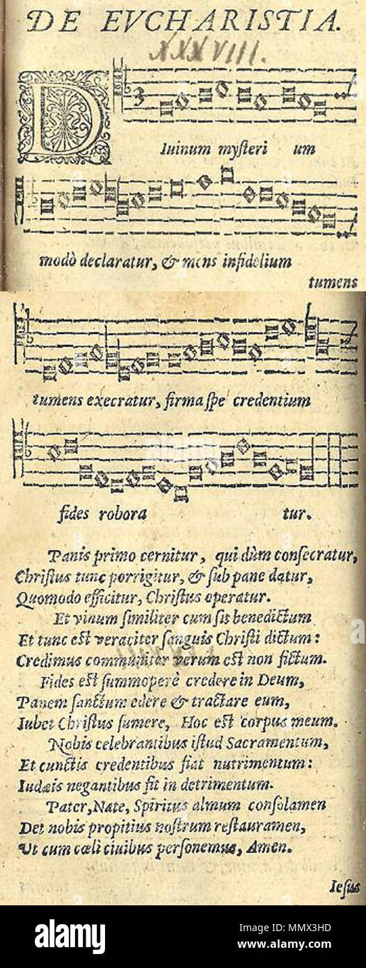 . English: Divinum mysterium in the original version of Piae Cantiones ...