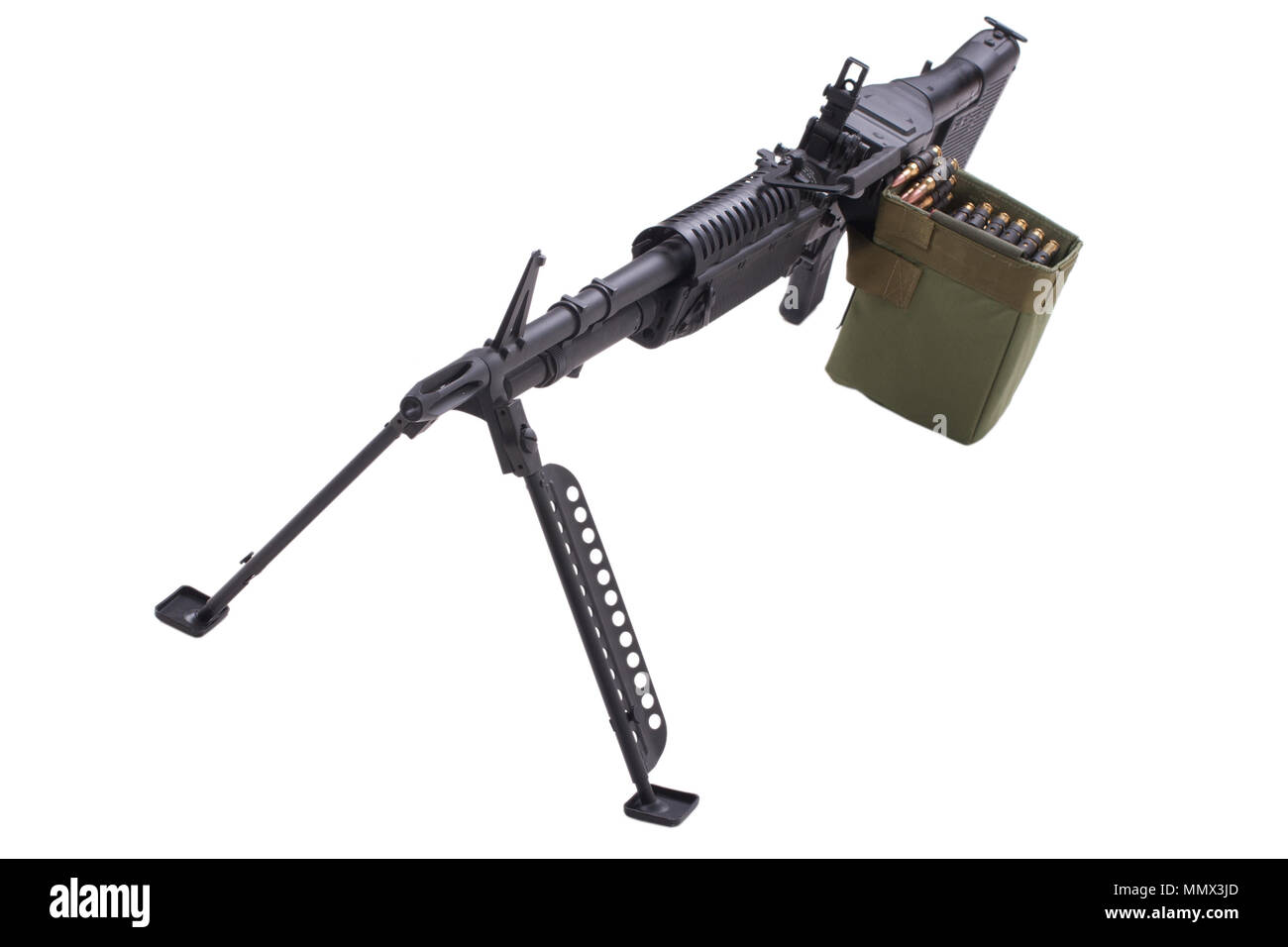 M60 machine gun isolated on white Stock Photo - Alamy