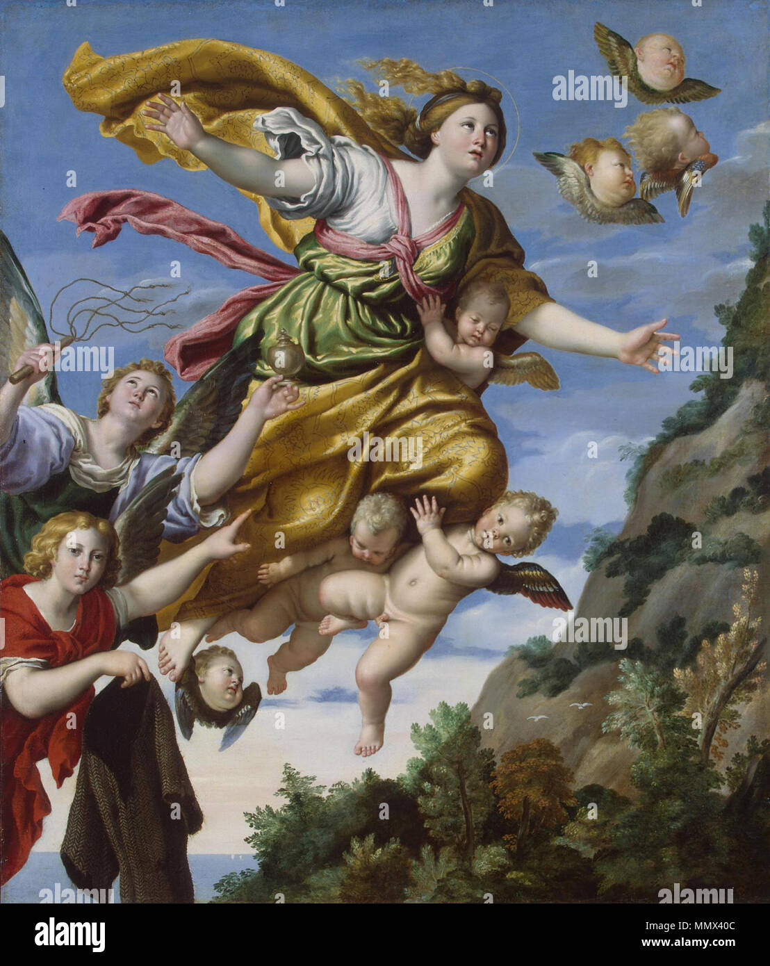 Italian: Maria Maddalena assunto in cielo Mary Magdalene taken up to ...