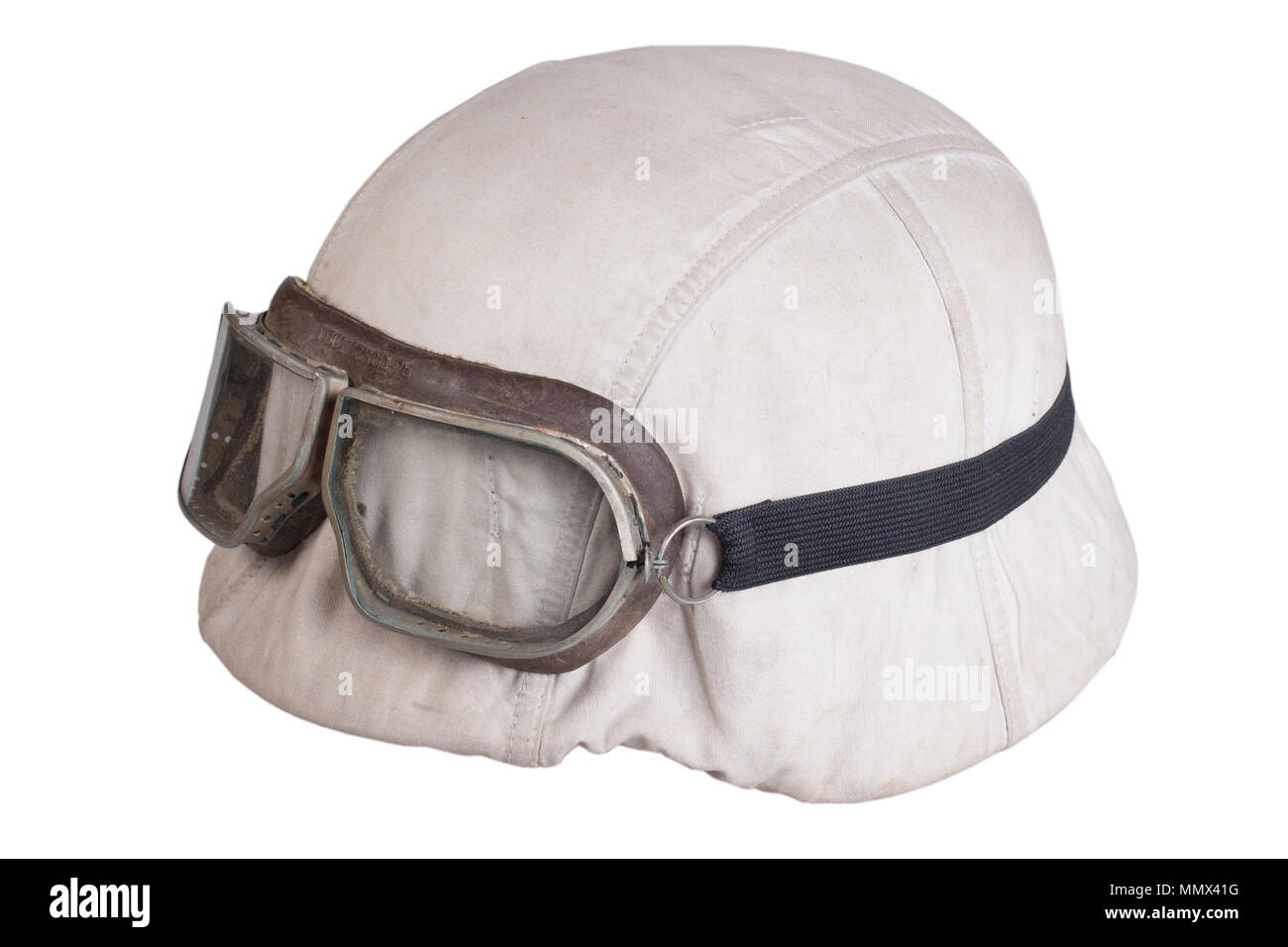 camouflaged nazi german helmet with protective goggles Stock Photo - Alamy