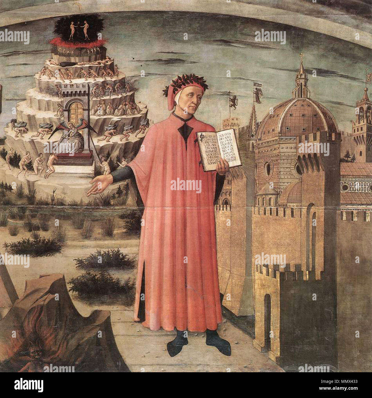 Dante and his poem michelino hi-res stock photography and images - Alamy
