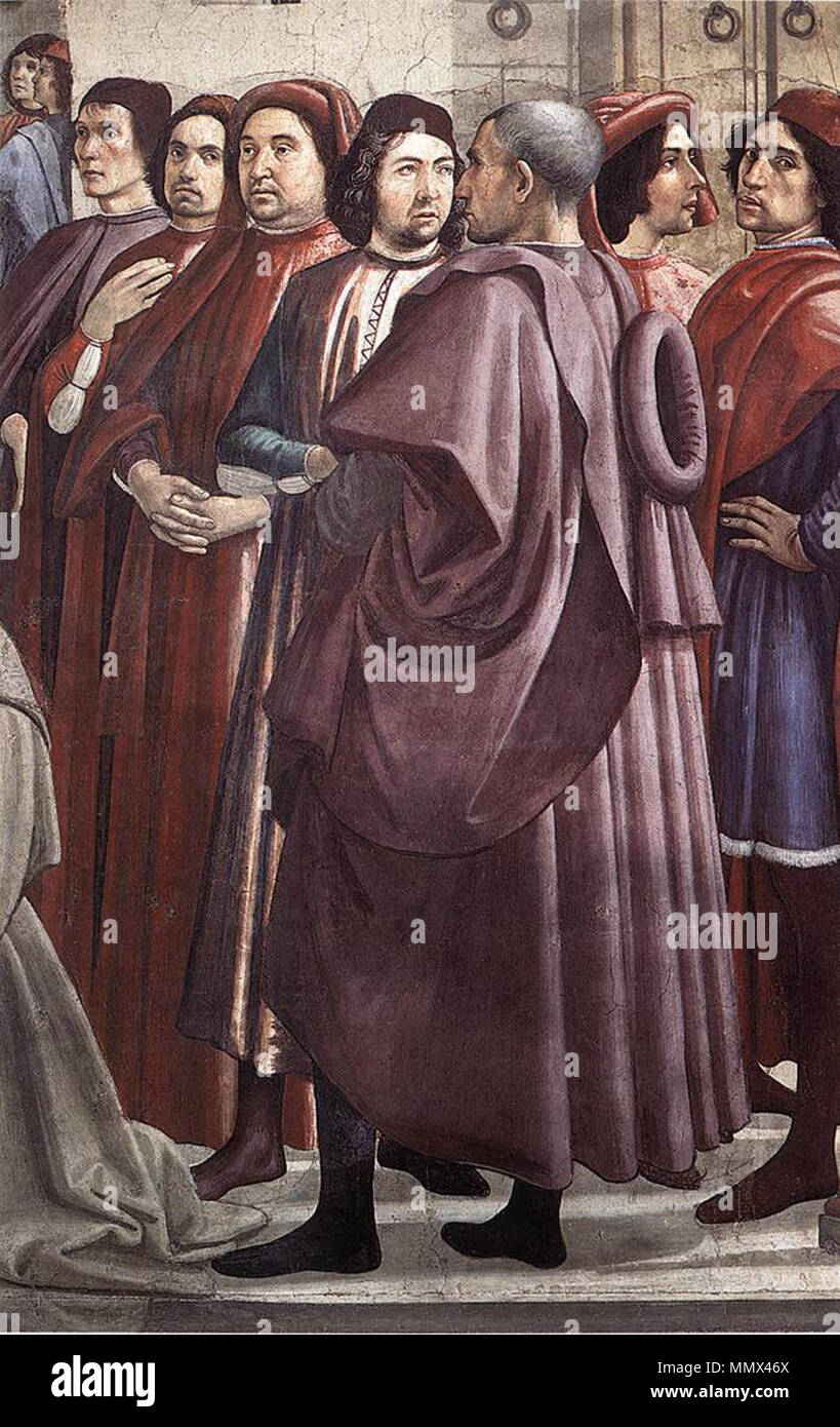 Resurrection of the Boy (detail). between 1483 and 1485. Domenico ...