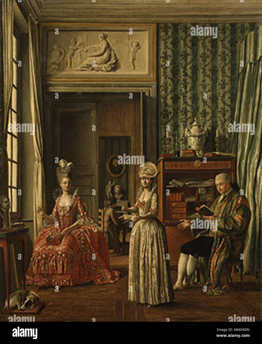 . English: Domestic Scene . 18th century. Schenau Domestic Scene by ...