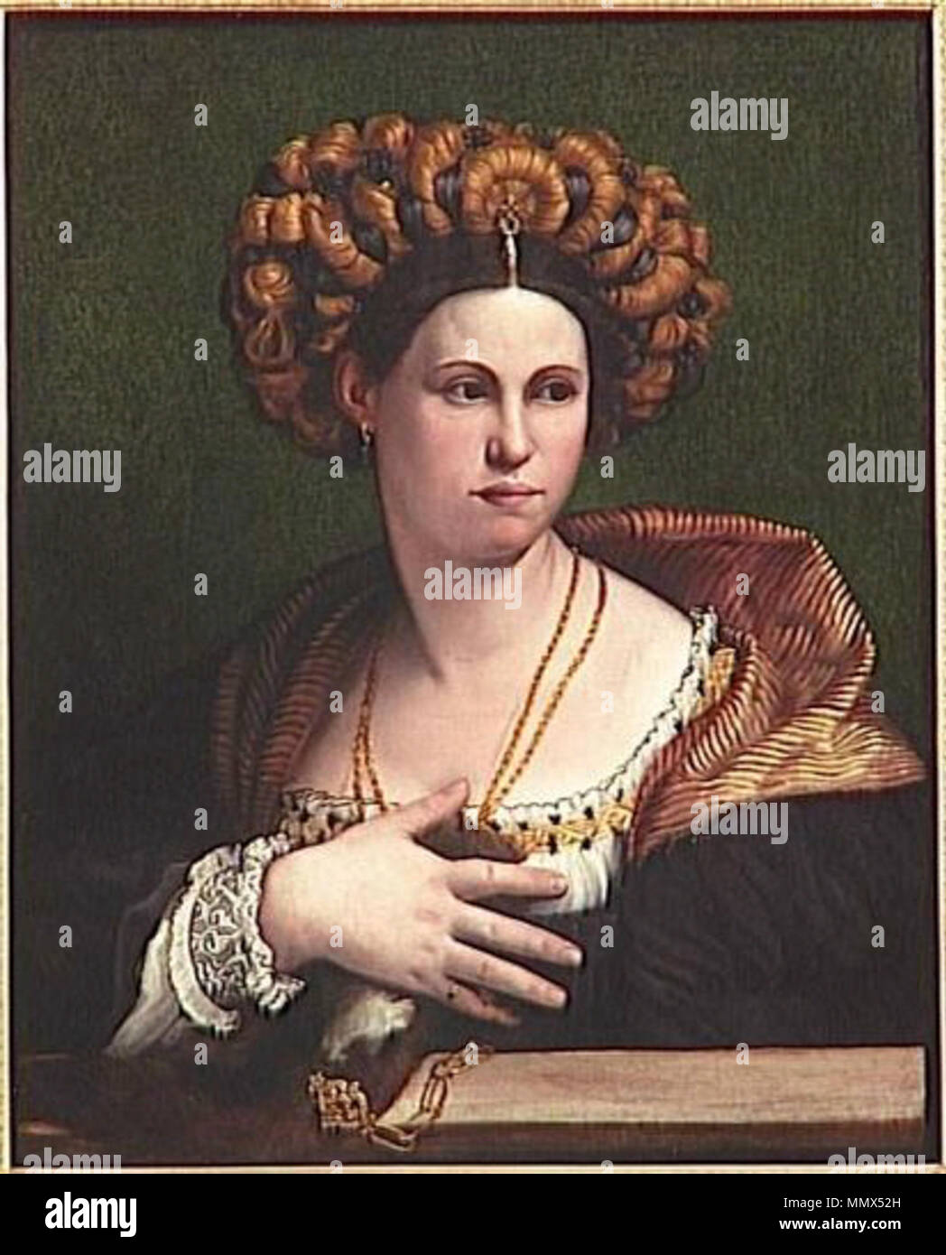 . Laura de'Dianti? [1] A woman. 16th century. Dosso Dossi 013 Stock ...