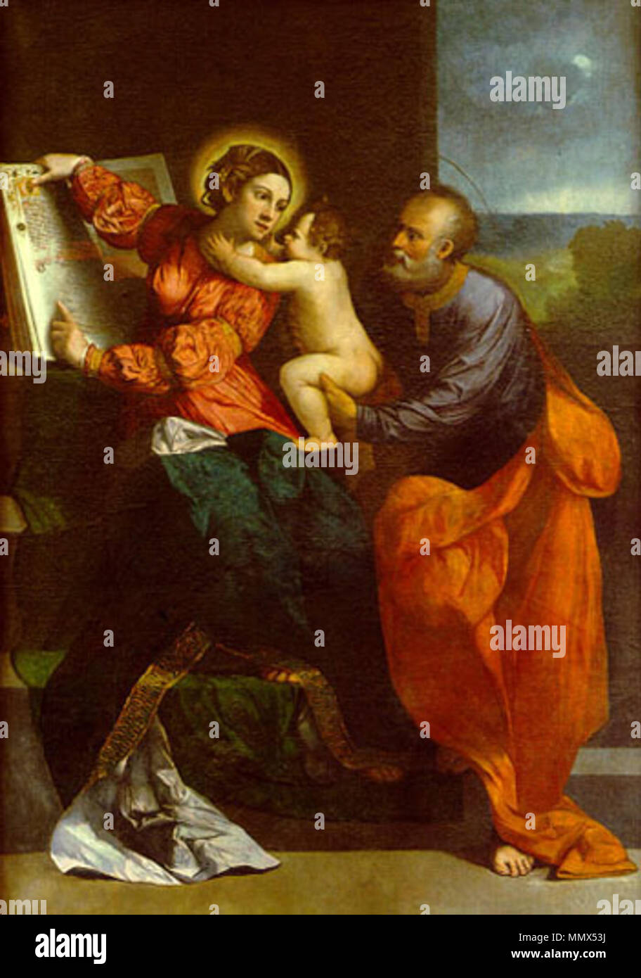 The Holy Family. 1486/87. Dosso Dossi 036 Stock Photo - Alamy