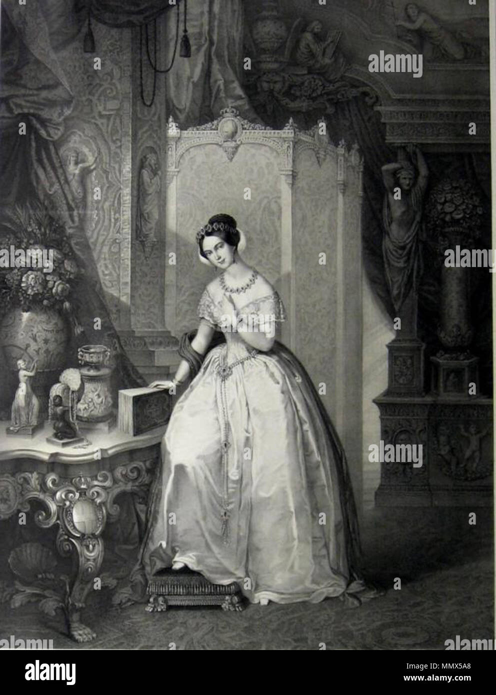 English: Portrait of Adelaide of Austria, Queen of Sardinia (1822-1855 ...