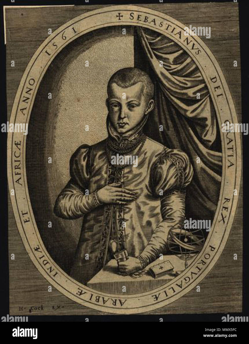 English: Sebastian, King of Portugal, at age 7, 1561) . 1561 ...