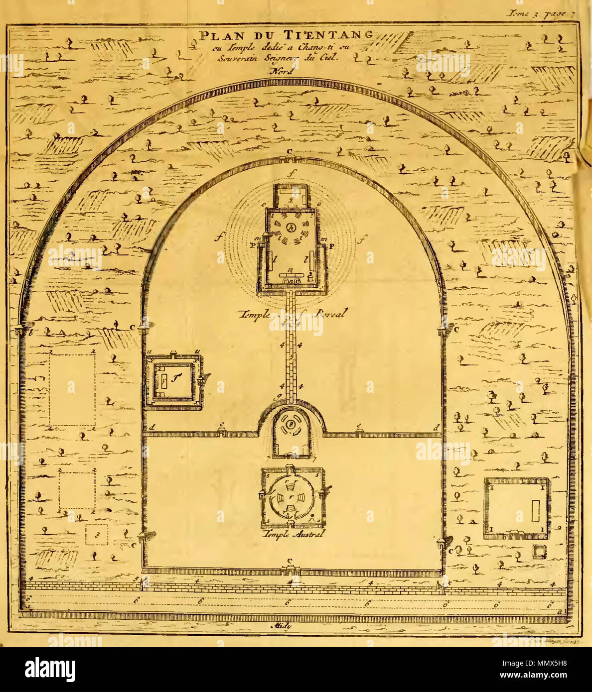 . English: An engraving from La Haye's edition of the Description of ...