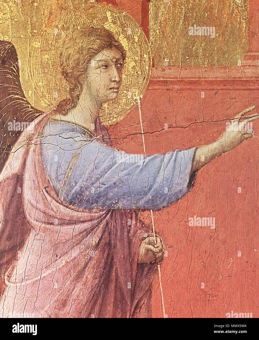 The Annunciation (detail). between 1308 and 1311. Duccio di Buoninsegna - Annunciation (detail ...
