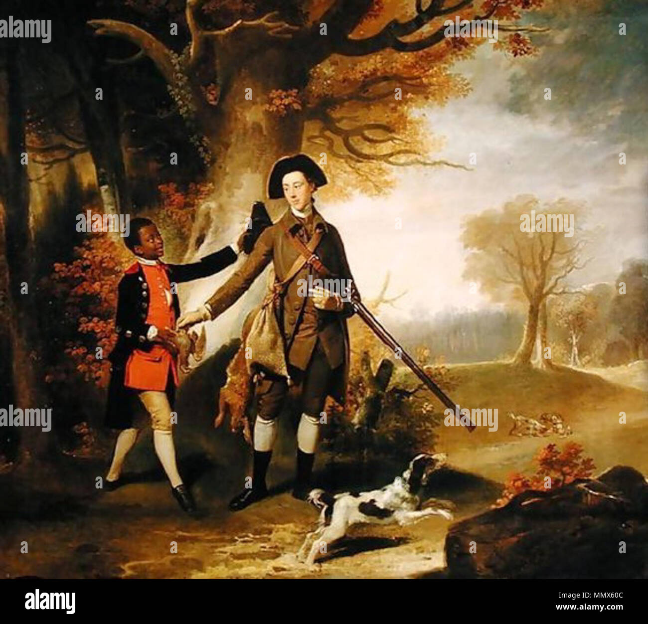 The Third Duke of Richmond out shooting with his servant. circa 1765 ...