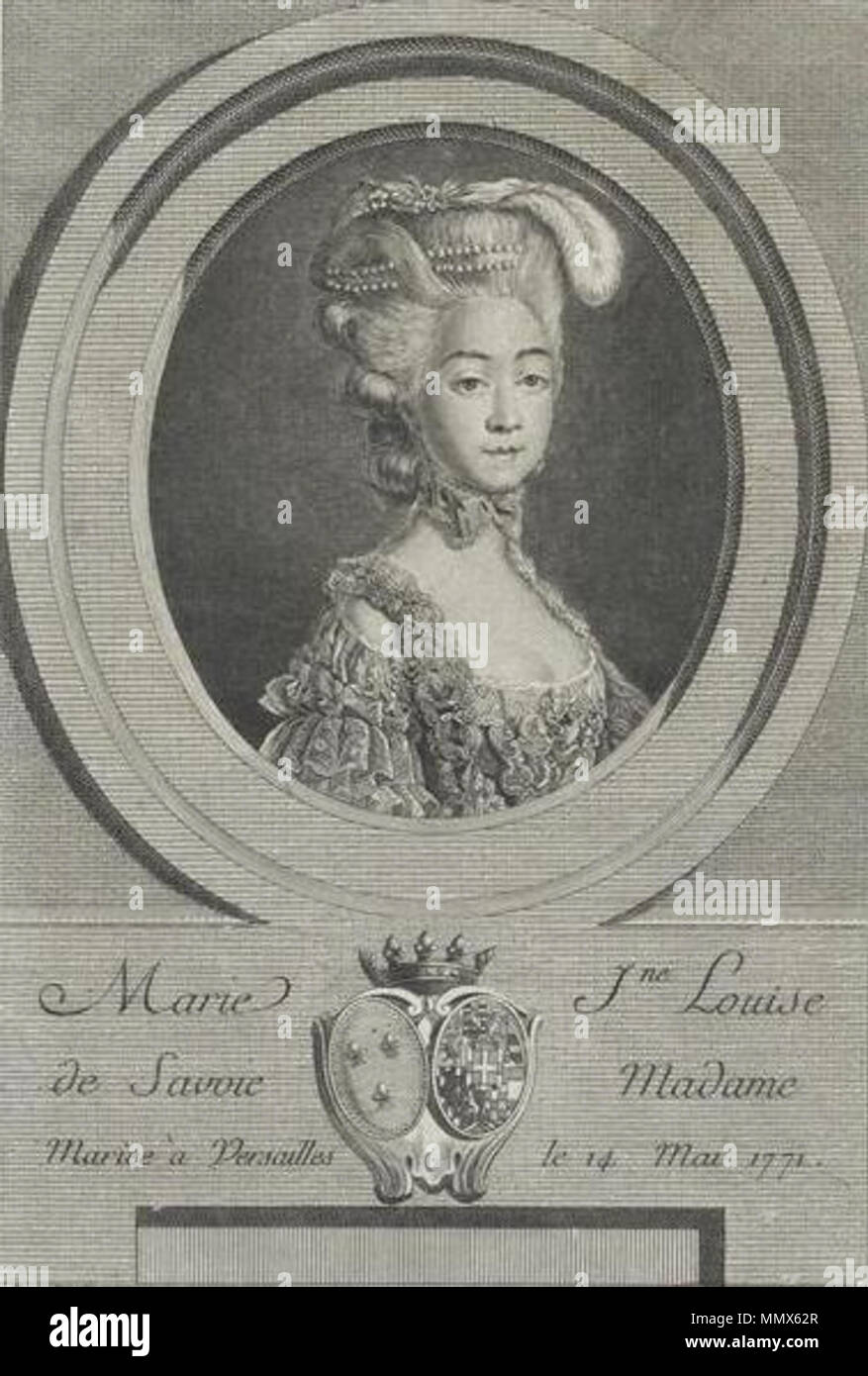 English: Portrait of Marie Joséphine Louise of Savoy (1753-1810 ...