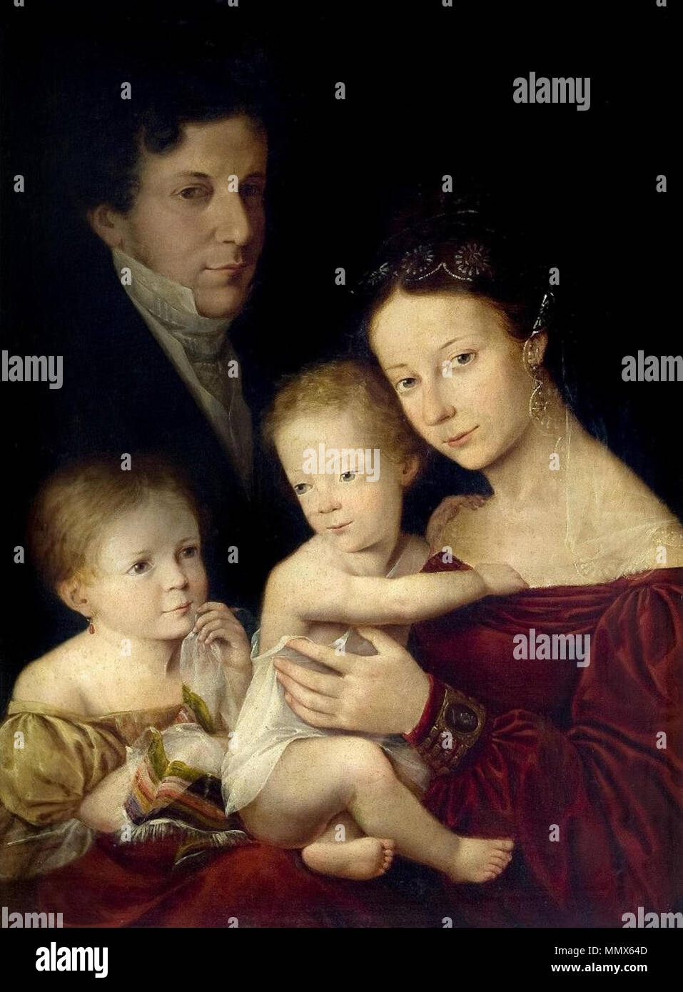 Duque de Rivas y su familia - Ángel de Saavedra Stock Photo - Alamy