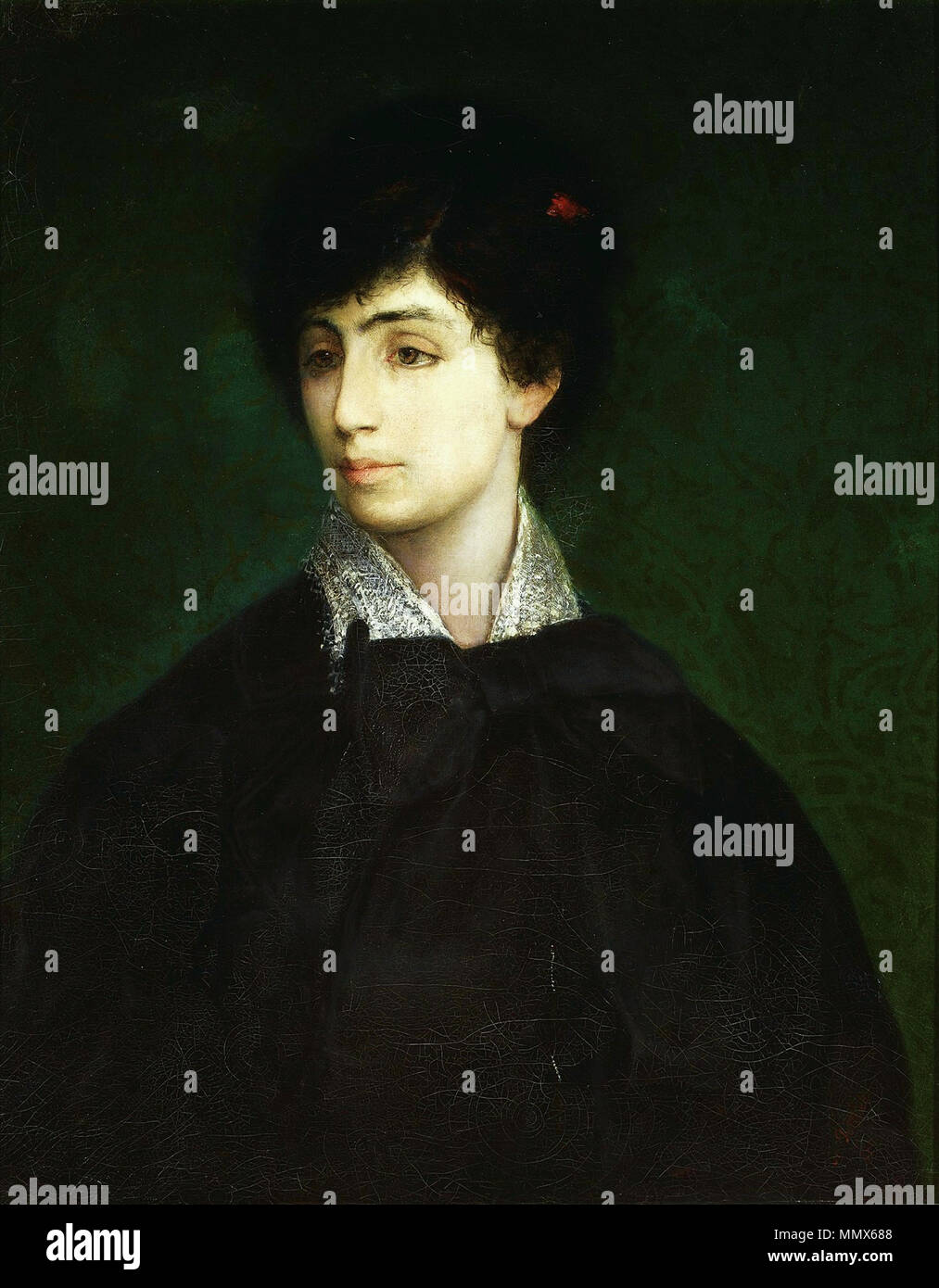 Portrait of a young Jewish woman.. 1879. Gottlieb Young Jewish woman ...
