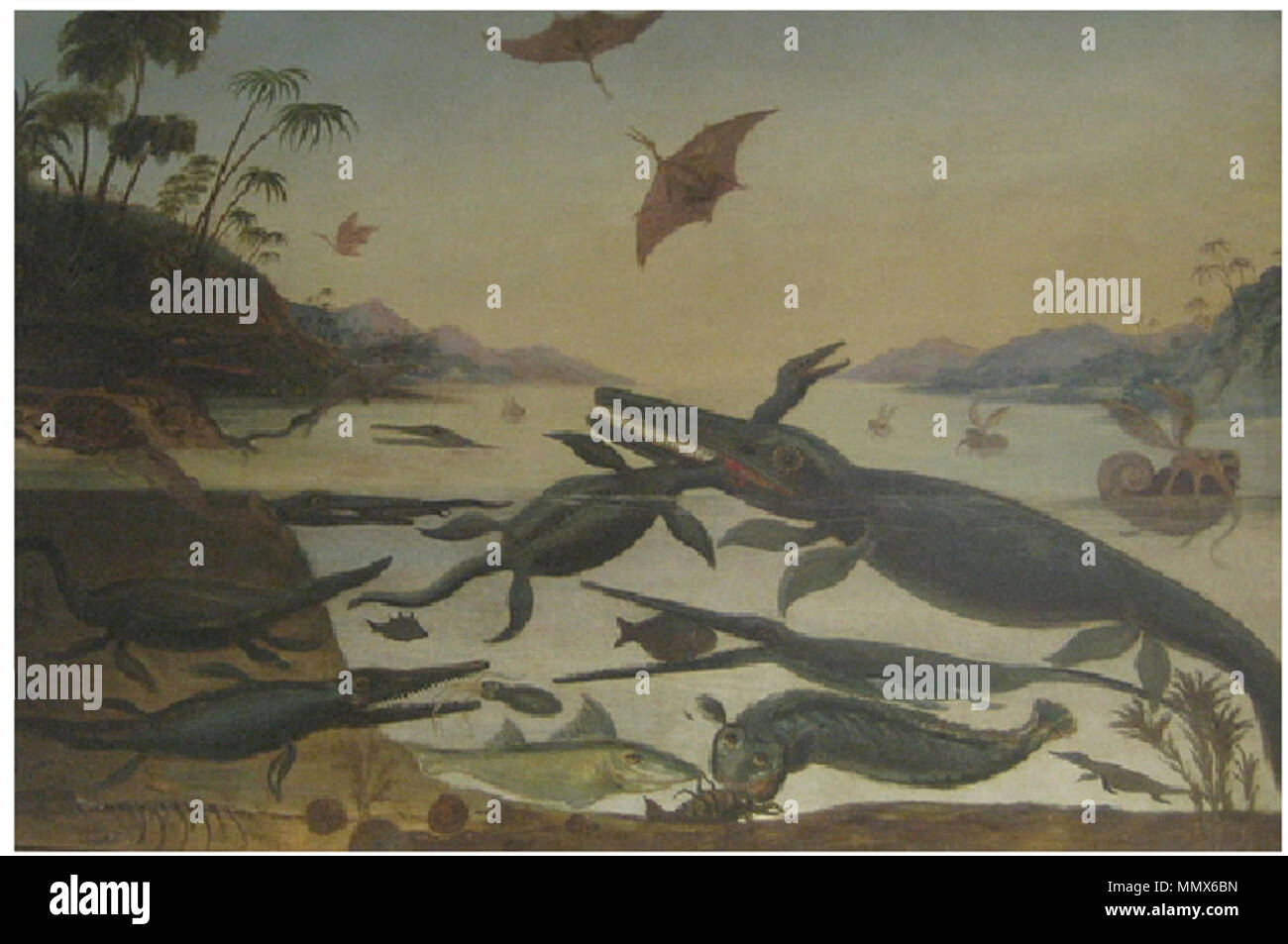 . English: Robert Farren created this large oil painting based on Henry ...