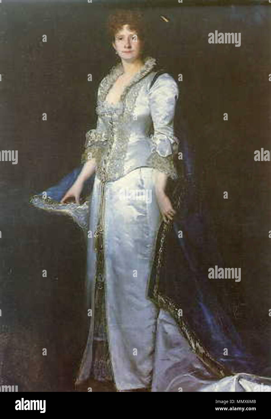 Portrait of Queen Maria Pia of Portugal (1847-1911). 1880. Queen Maria ...
