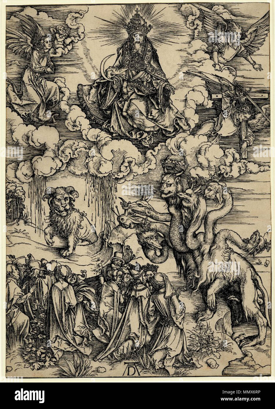 Dürer Apocalypse 14 Stock Photo - Alamy