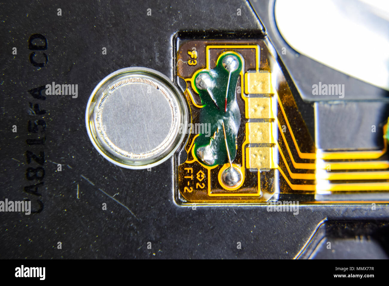 Electronic board with electrical components. Electronics of computer ...
