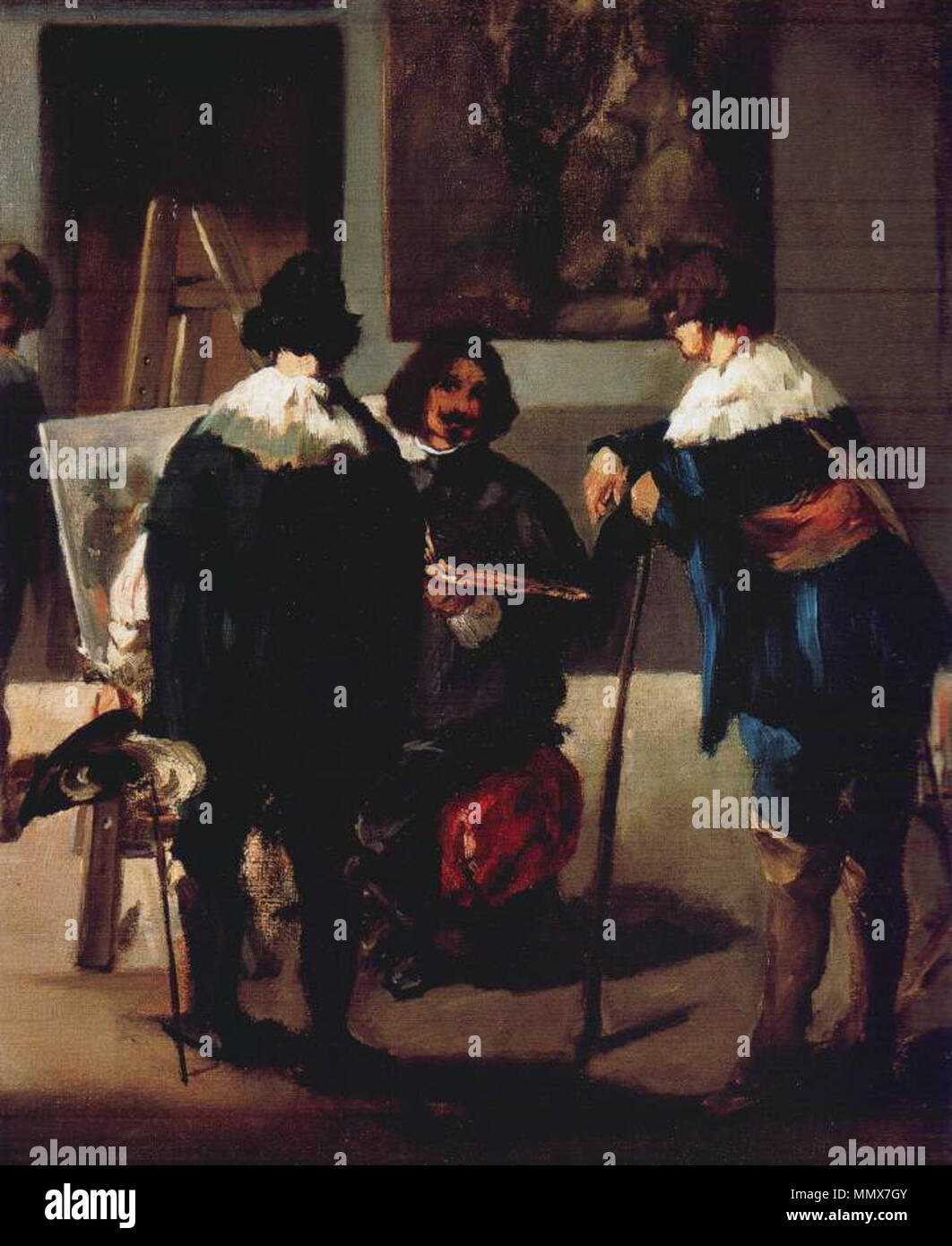 Spanish Studio Scene (Velasquez in the Studio). between circa 1865 and ...