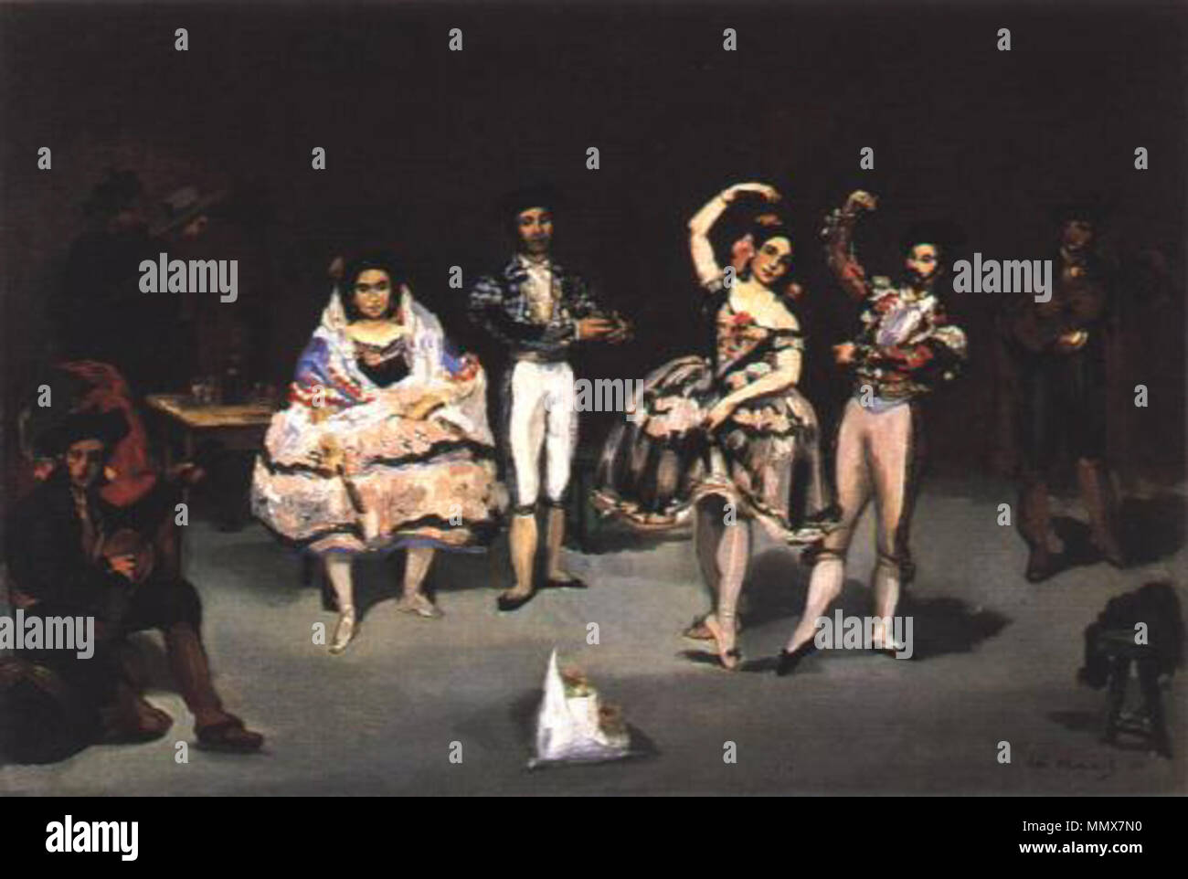 The Spanish Ballet. 1862. Edouard Manet The Spanish Ballet Stock Photo ...