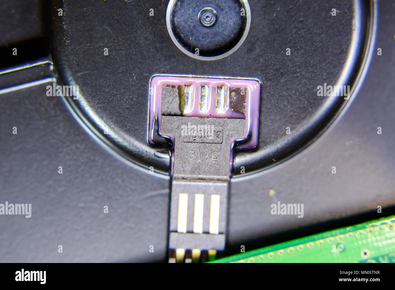 Electronic board with electrical components. Electronics of computer ...