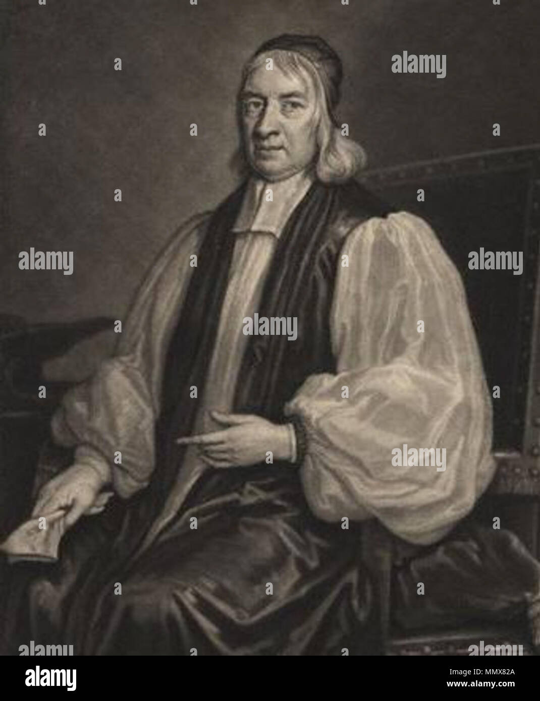 . English: Edward Fowler (1632-1714) . 1717. Contemporary portrait ...