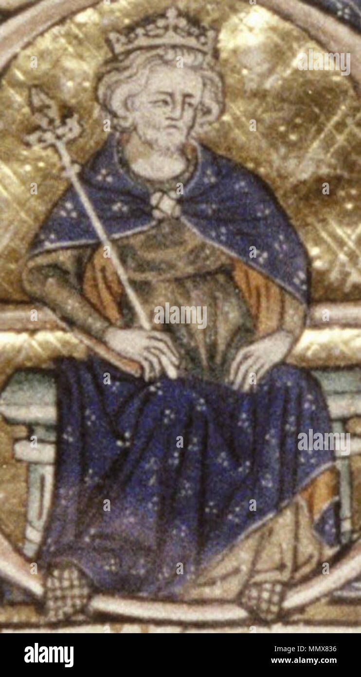 . English: A fourteenth-century illumination of Edward II, King of ...