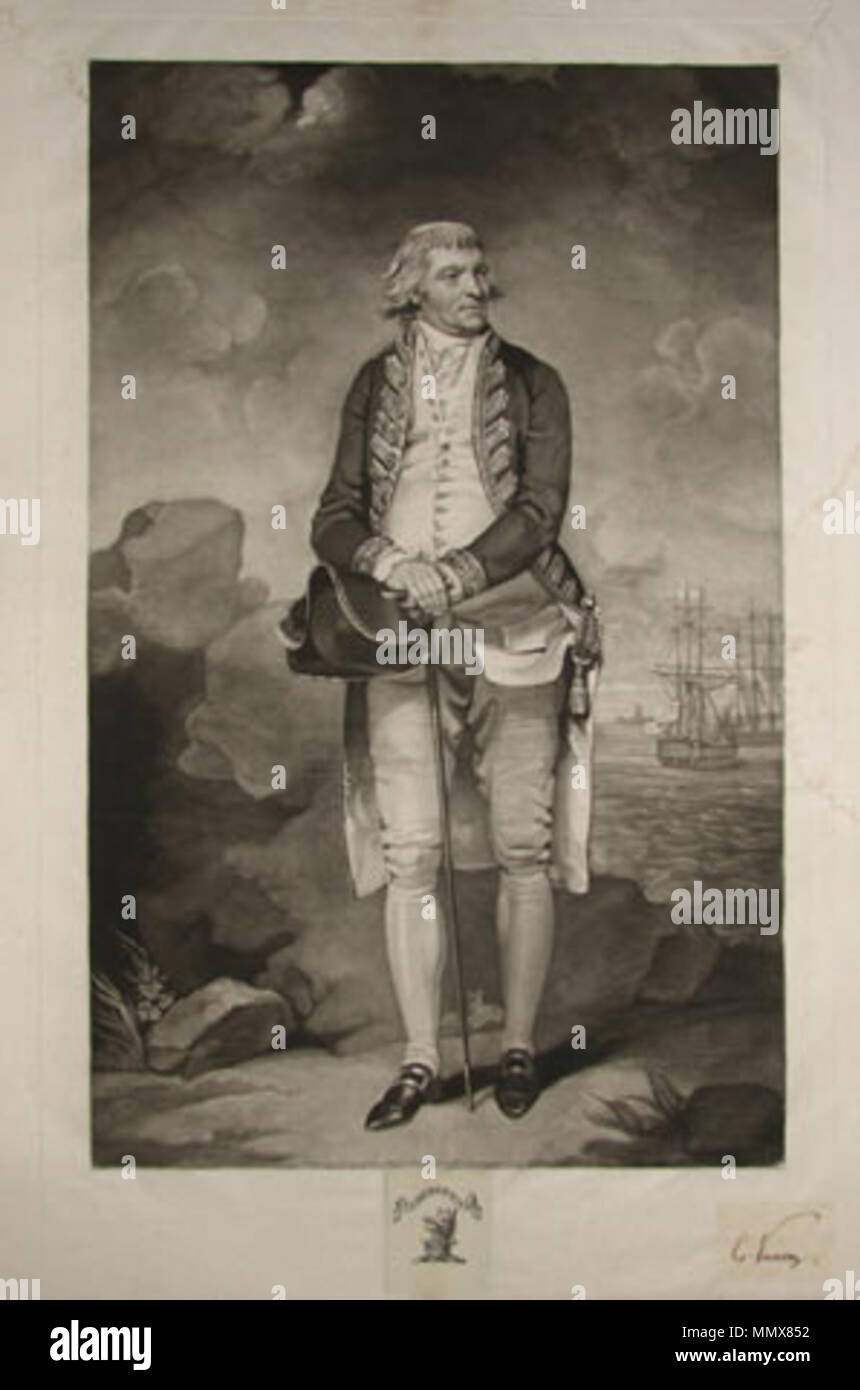 . Vice Admiral Edward Vernon Painted by H.Singleton. Engraved by J ...