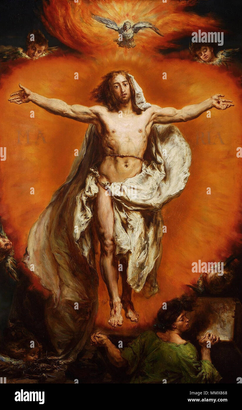 The Ascension.. 1884. Matejko Ascension of Christ Stock Photo - Alamy