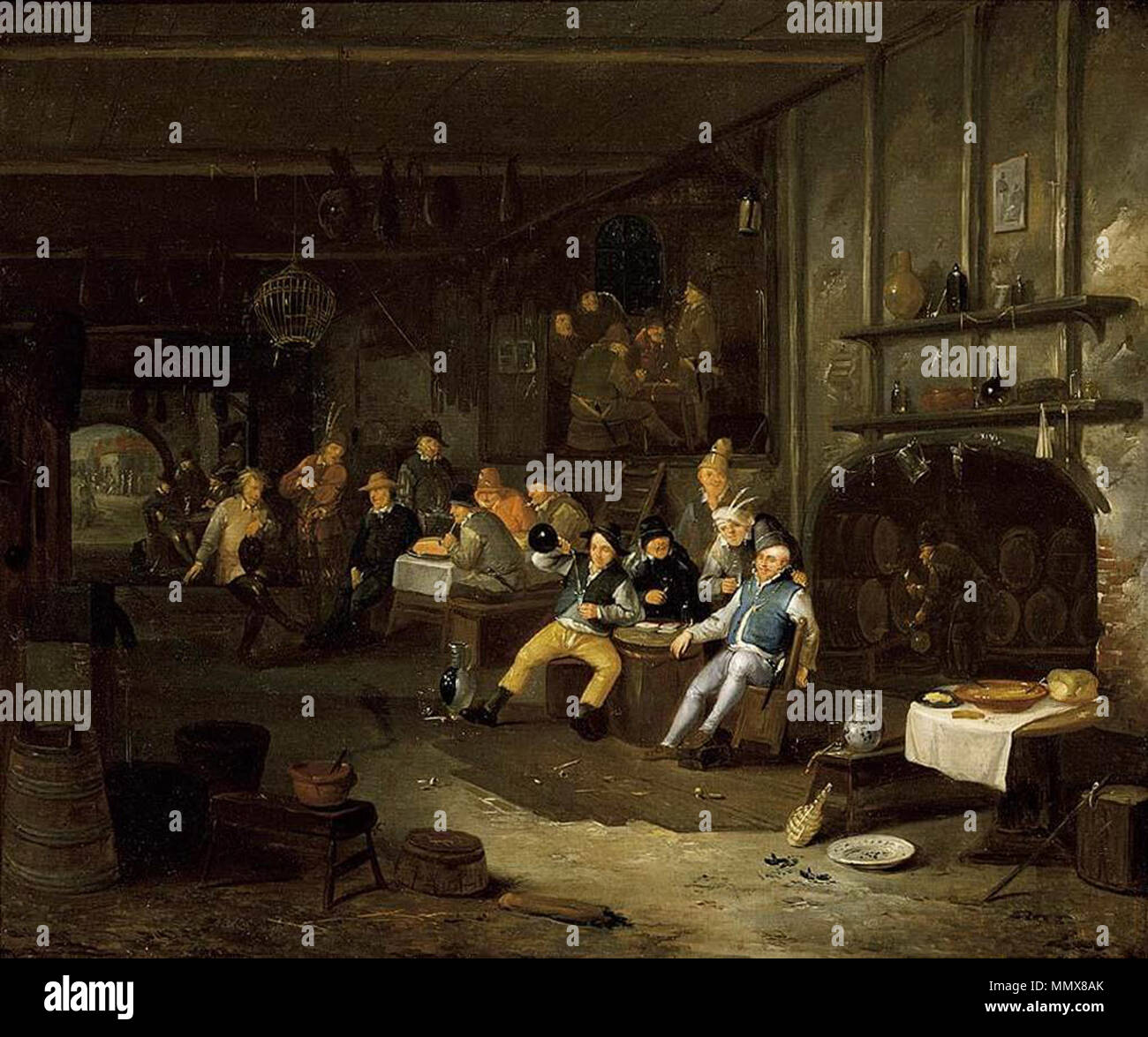 English: Interior of an Inn . first half of 18th century. Egbert van ...