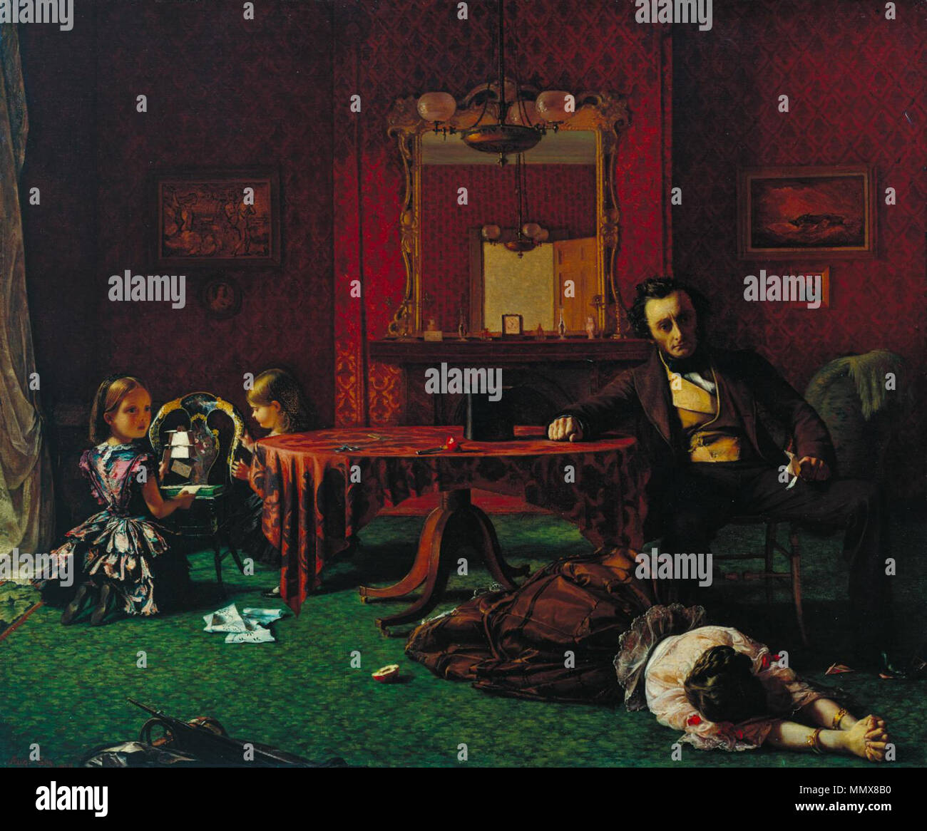 . Wikipedia page - the model for the girl with the cards is Jane Frith ...