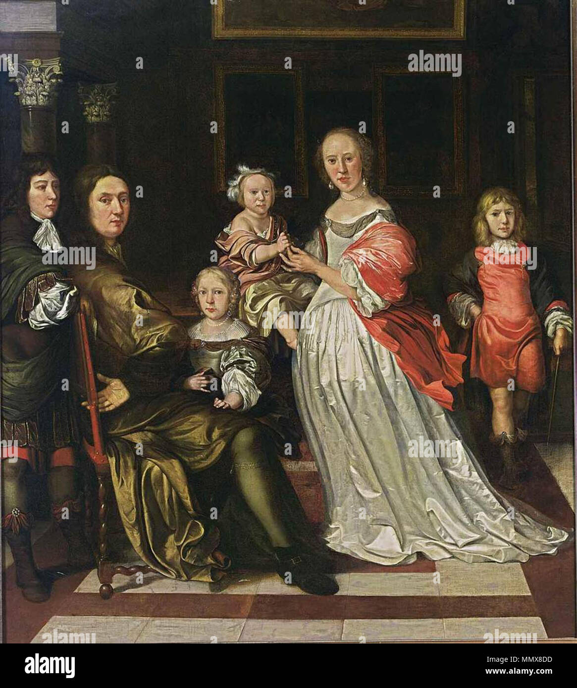 English: Family Portrait . second half of 17th century. Eglon van der ...