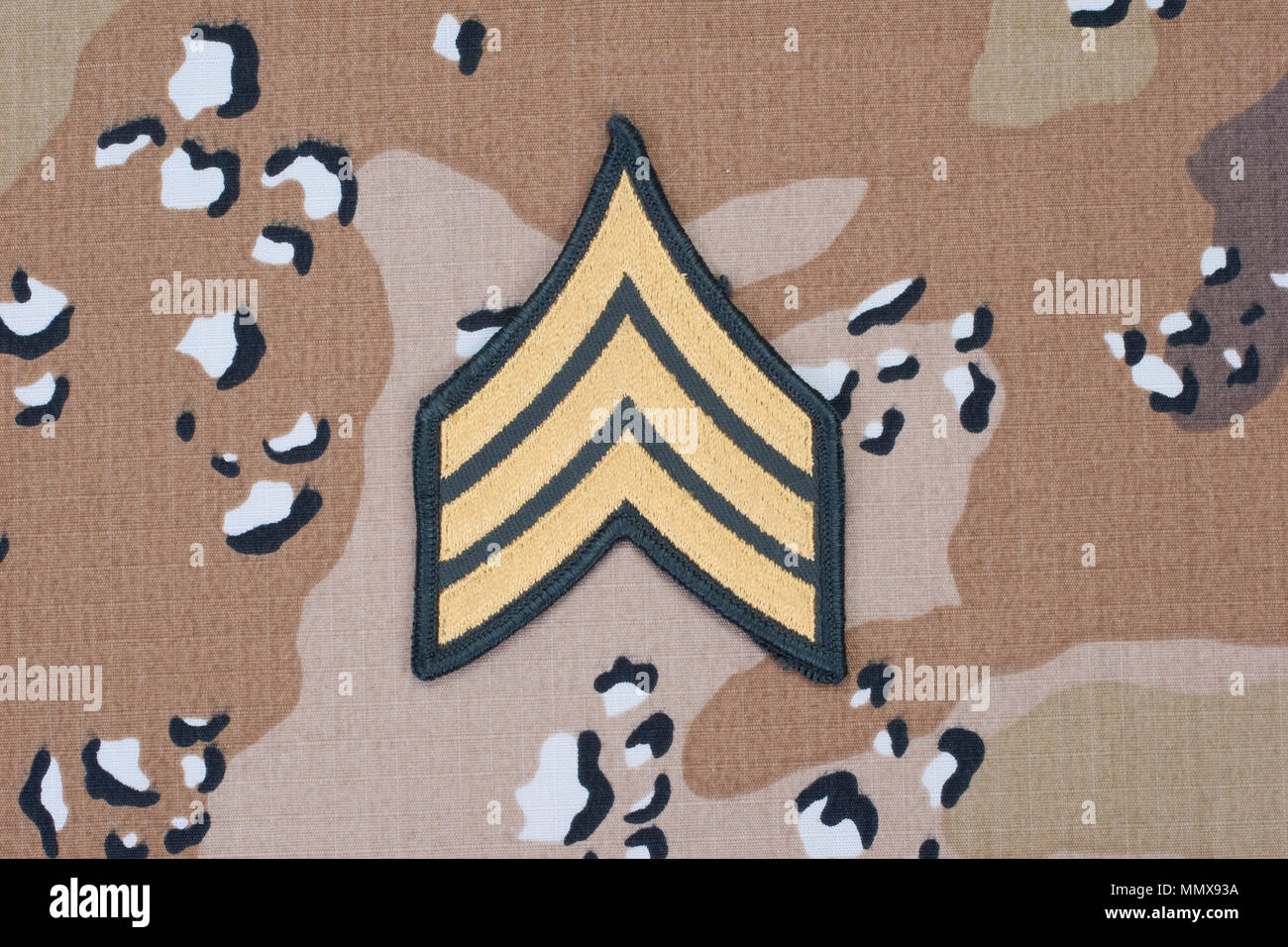 us army uniform sergeant rank patch Stock Photo - Alamy
