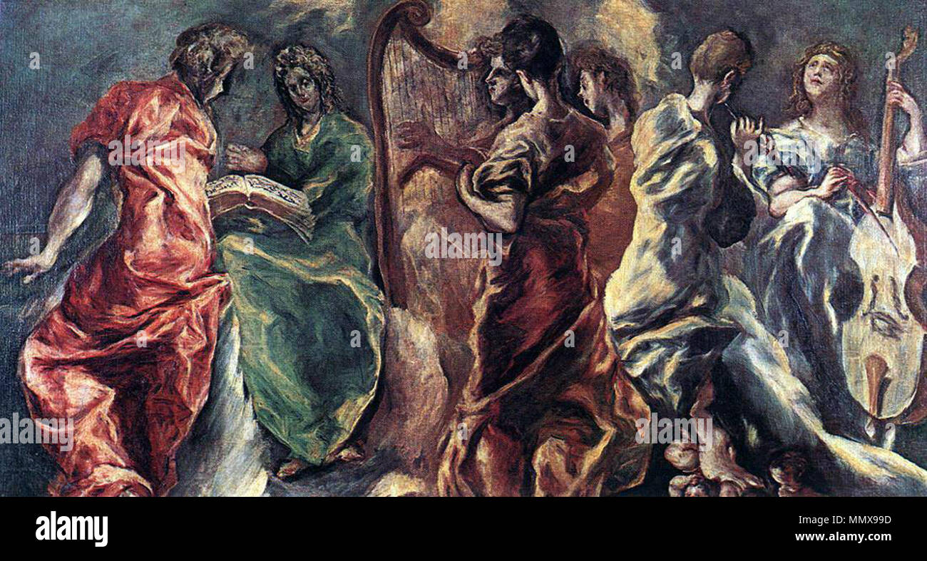 Angelic Concert. circa 1610. El Greco - Angelic Concert - WGA10636 ...