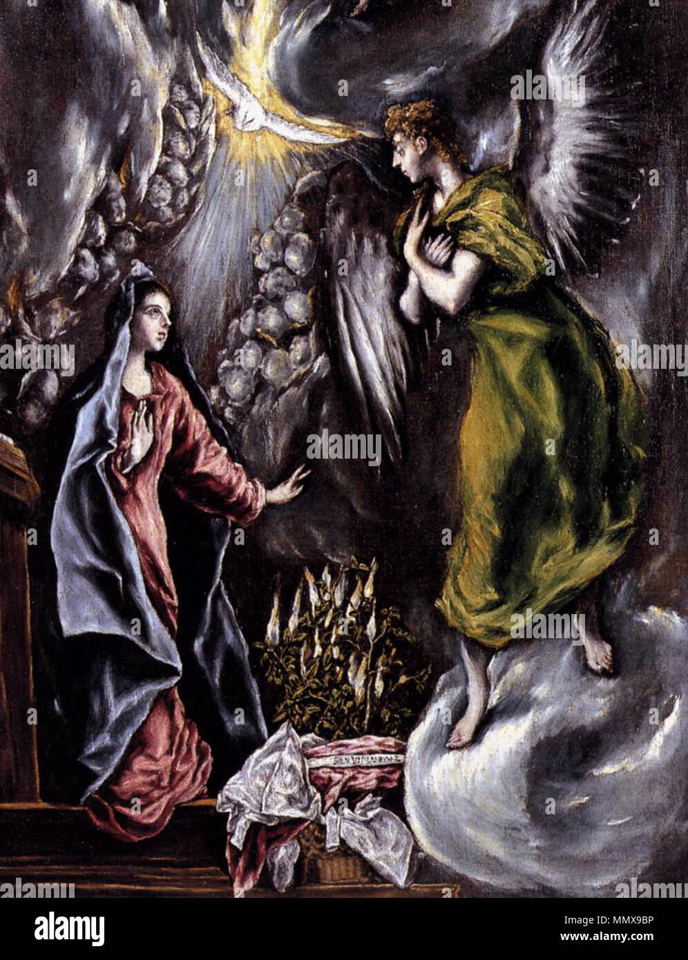 The annunciation 1596 el greco hi-res stock photography and images - Alamy