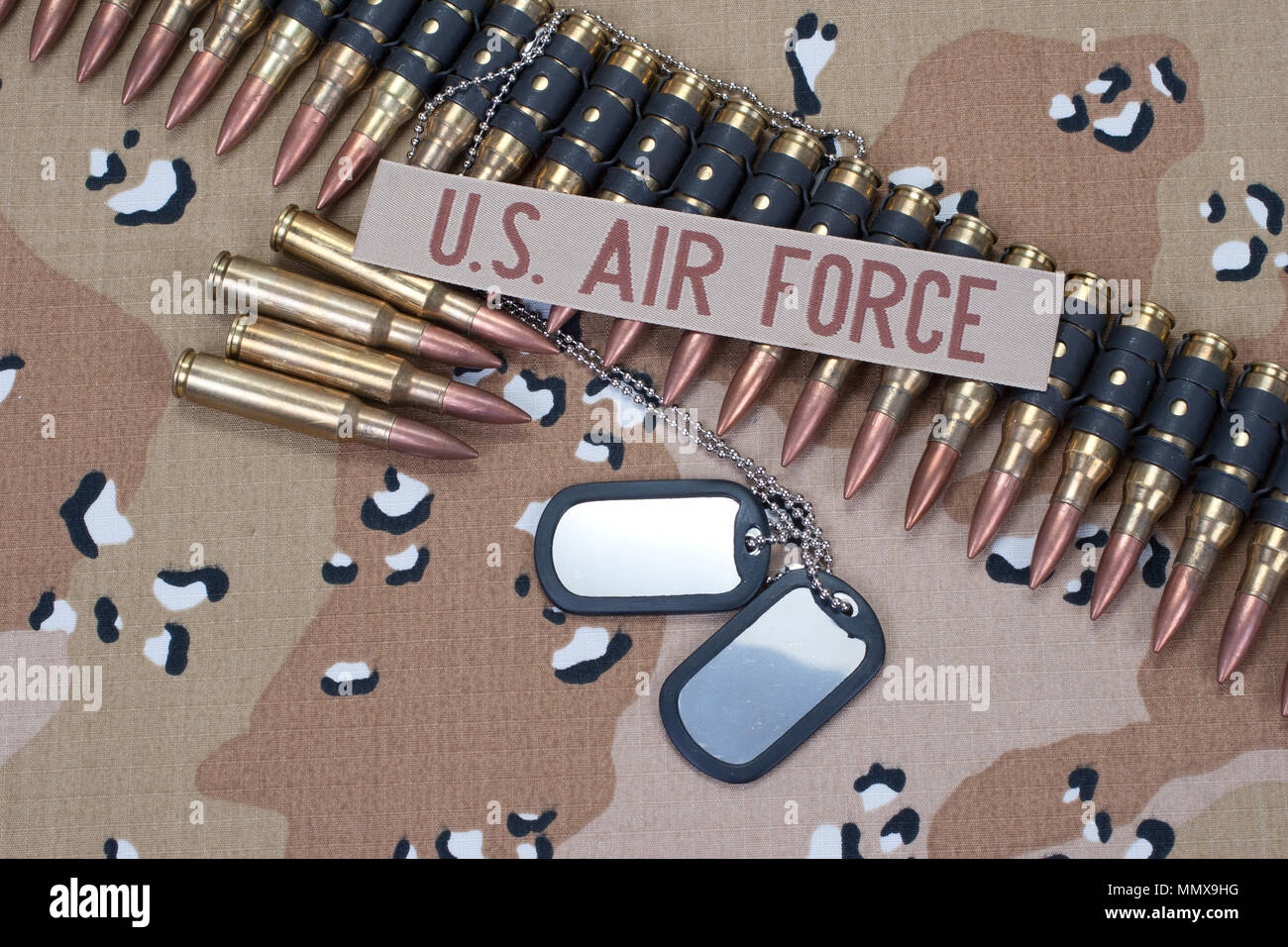 US AIR FORCE concept on camouflage uniform Stock Photo - Alamy
