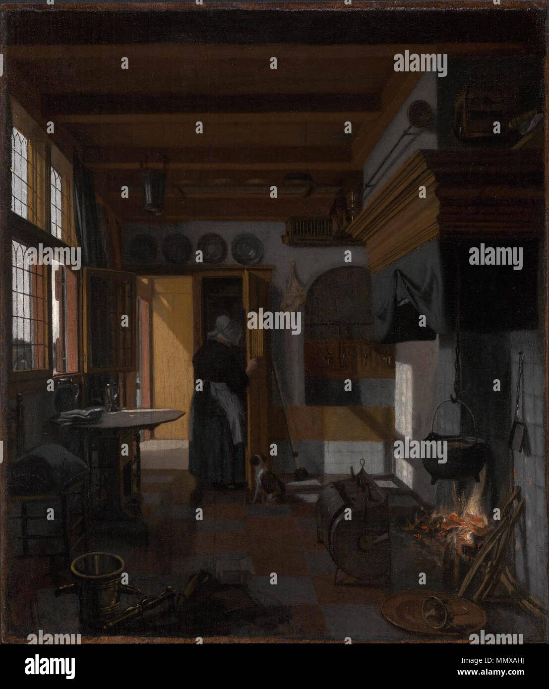 Kitchen interior of a Dutch House. circa 1665. Emanuel de Witte ...