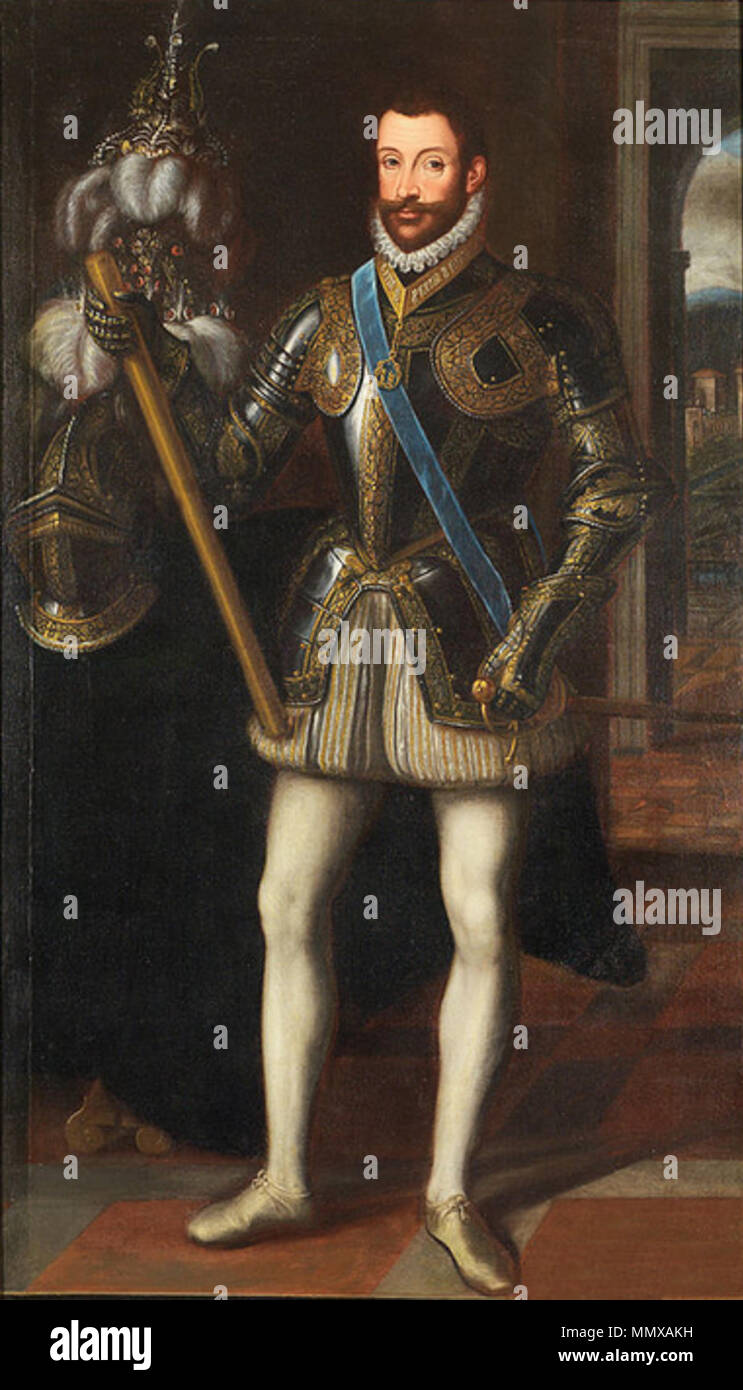 . English: Portrait of Prince of Piemonte, Emmanuel Philibert of Savoy ...
