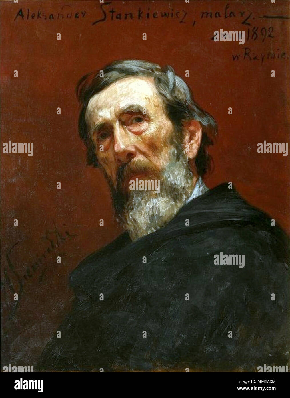 Portrait of Aleksander Stankiewicz.. before 1892. Siemiradzki ...