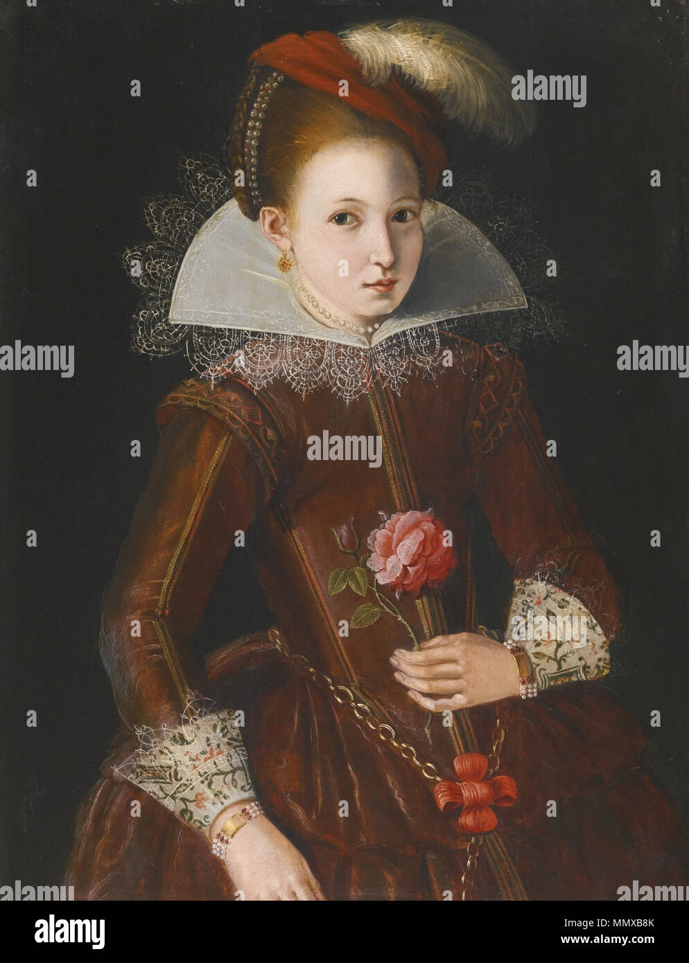 . English: Portrait of a Girl . between circa 1600 and circa 1620 ...