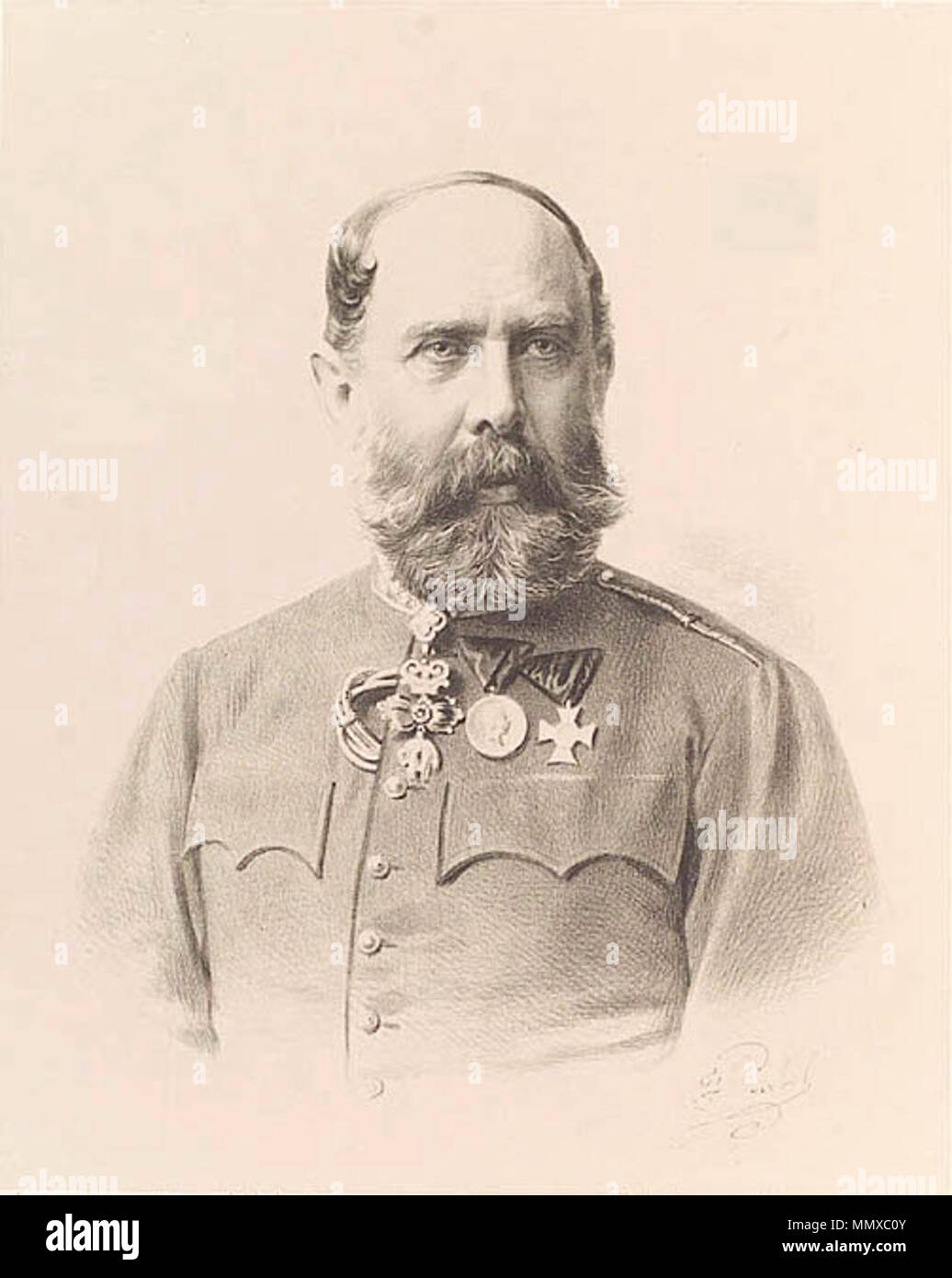 . Deutsch: Karl Ludwig von Österreich (1833-1896) . late 19th century ...