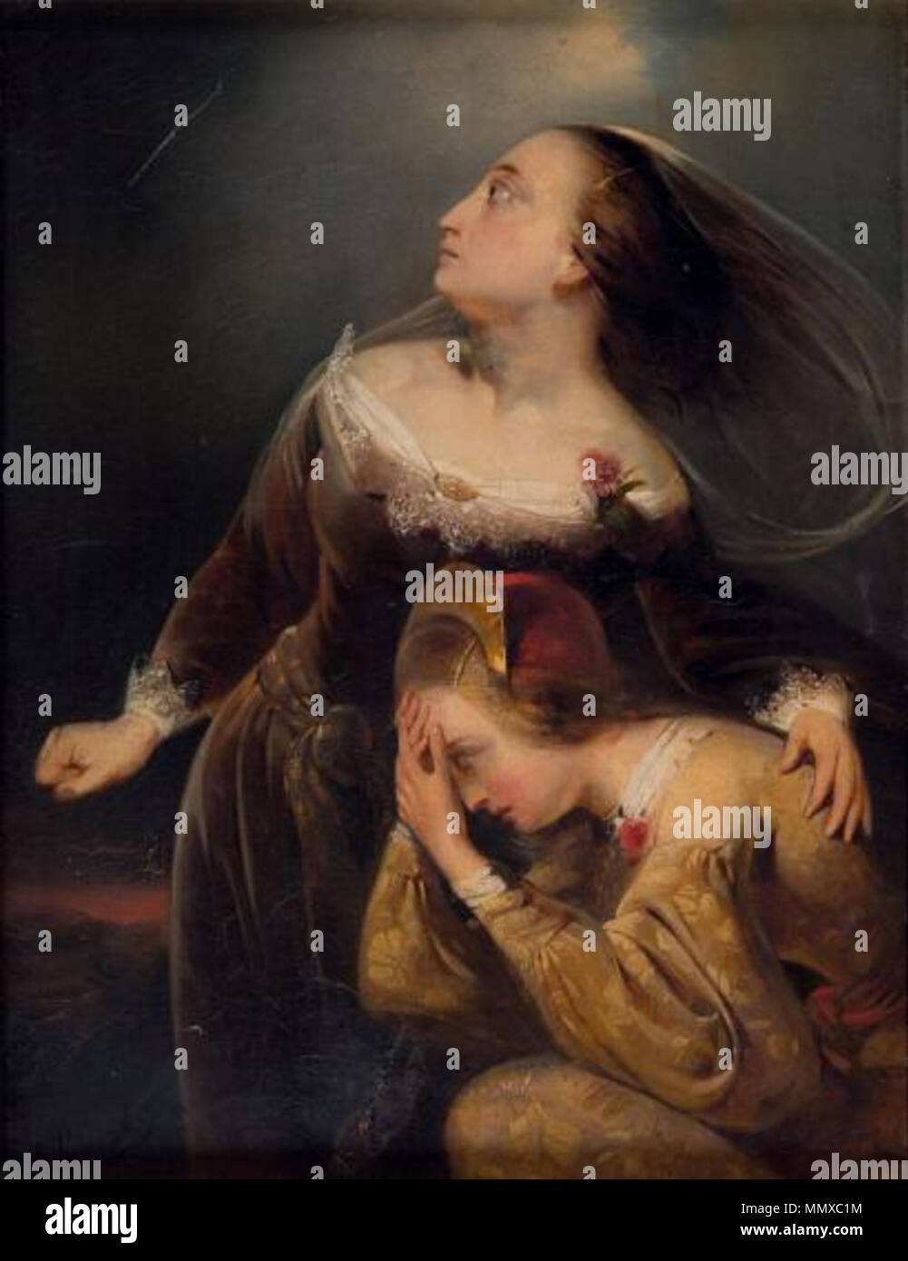 English: The departure of Marie Stuart . between circa 1840 and circa ...