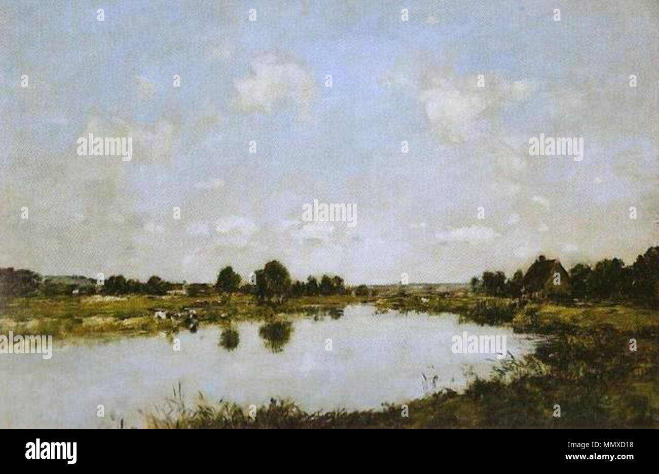 Eugène Boudin - Deauville - O rio morto, 1890 Stock Photo - Alamy