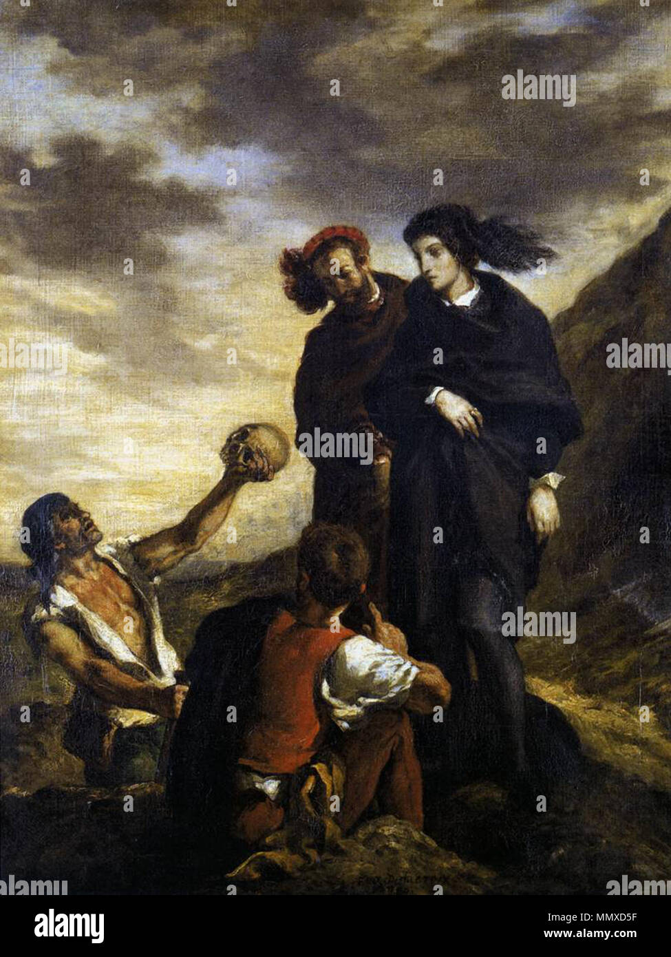Hamlet in graveyard delacroix hi-res stock photography and images - Alamy