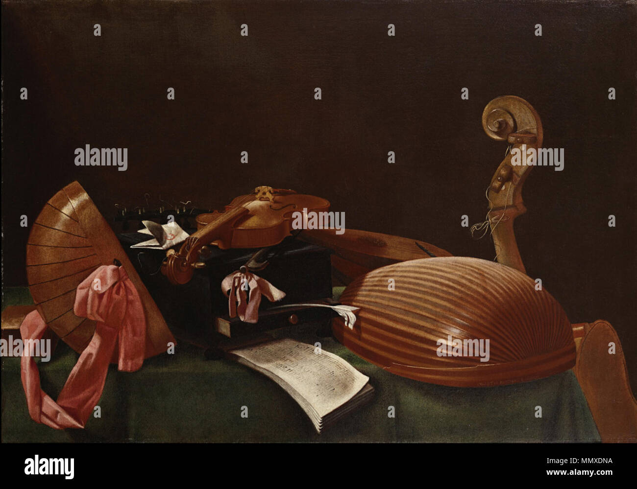 Still-life with Musical Instruments. circa 1650. Evaristo Baschenis ...