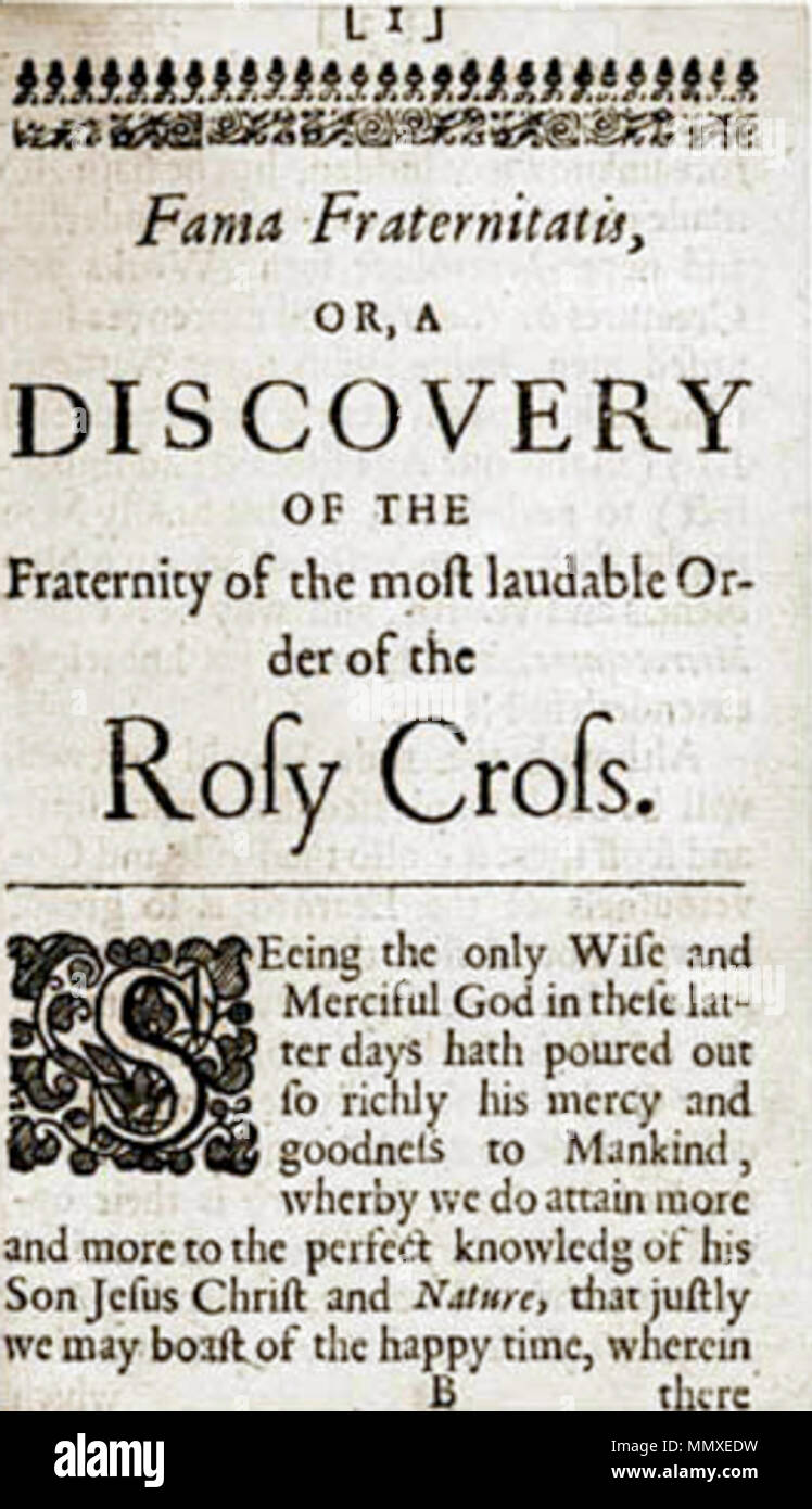 Fama fraternitatis hi-res stock photography and images - Alamy