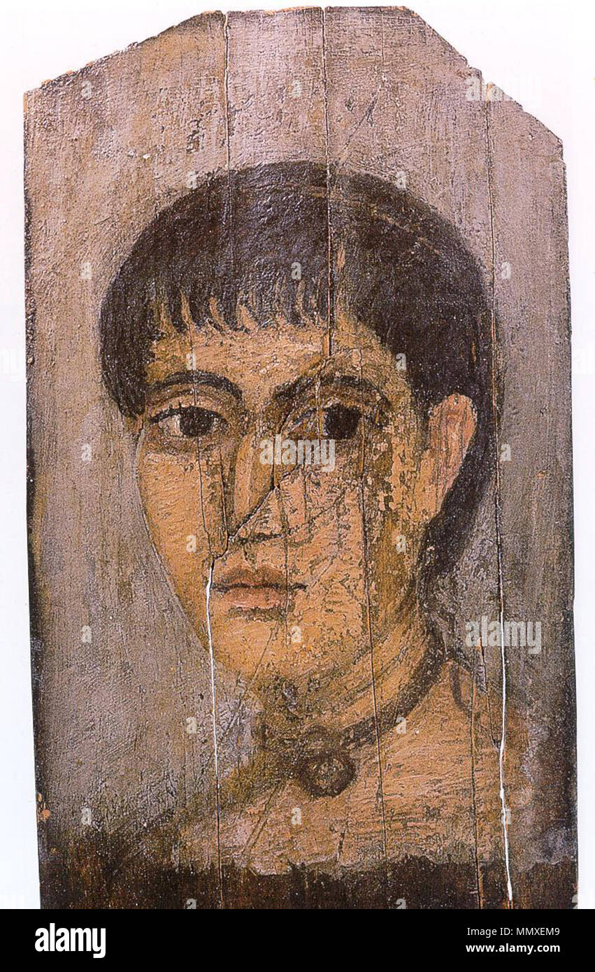 . Fayum mummy portrait. . 2nd century. Fayum-12 Stock Photo - Alamy
